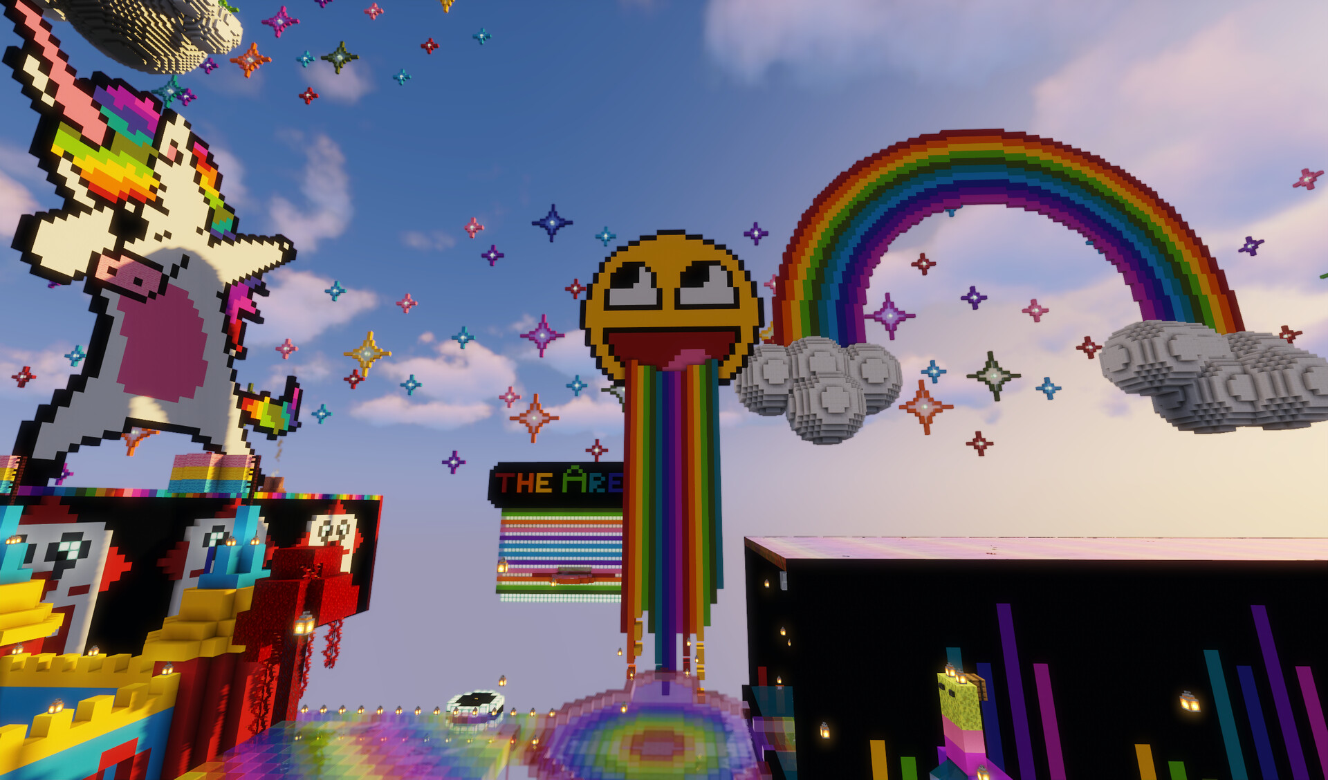 Rainbow World Hunt Minecraft Map