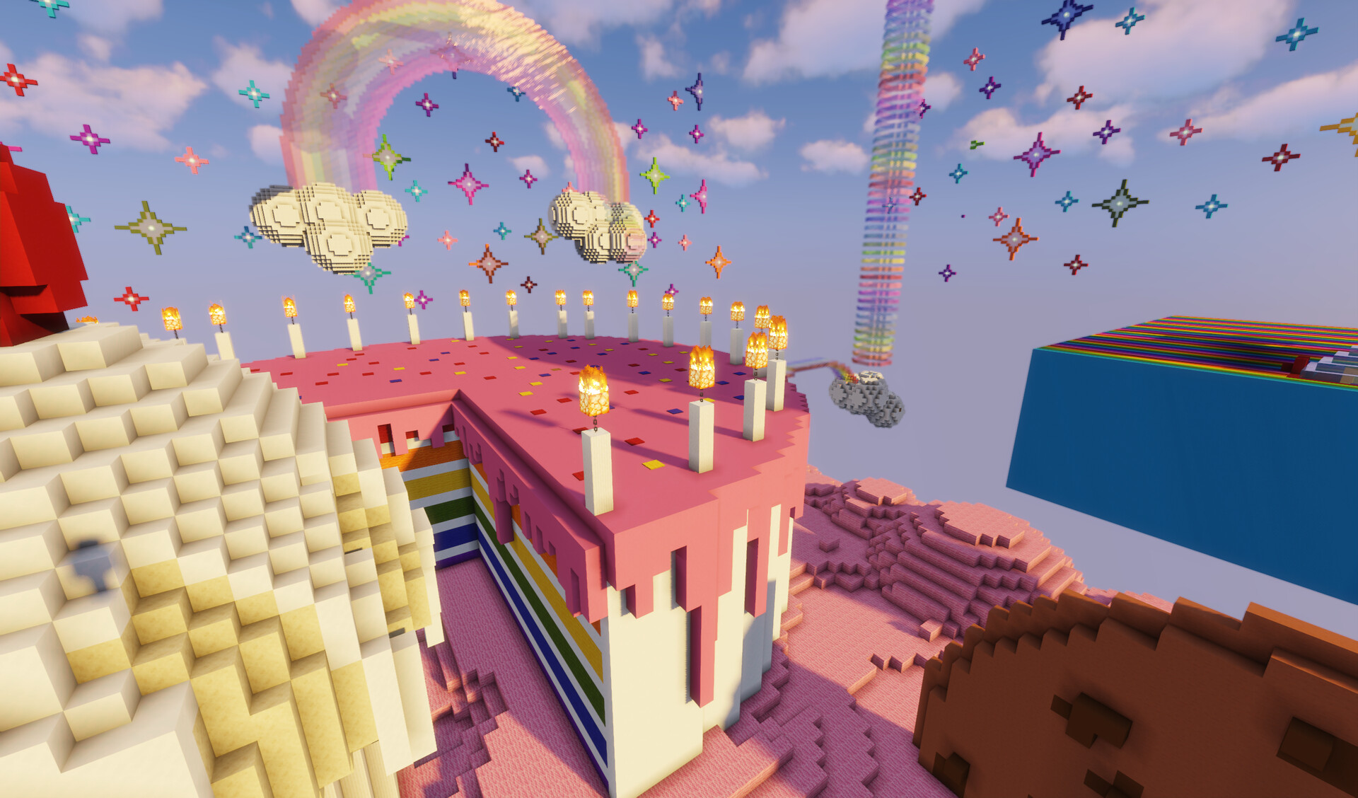 Rainbow World Hunt Minecraft Map