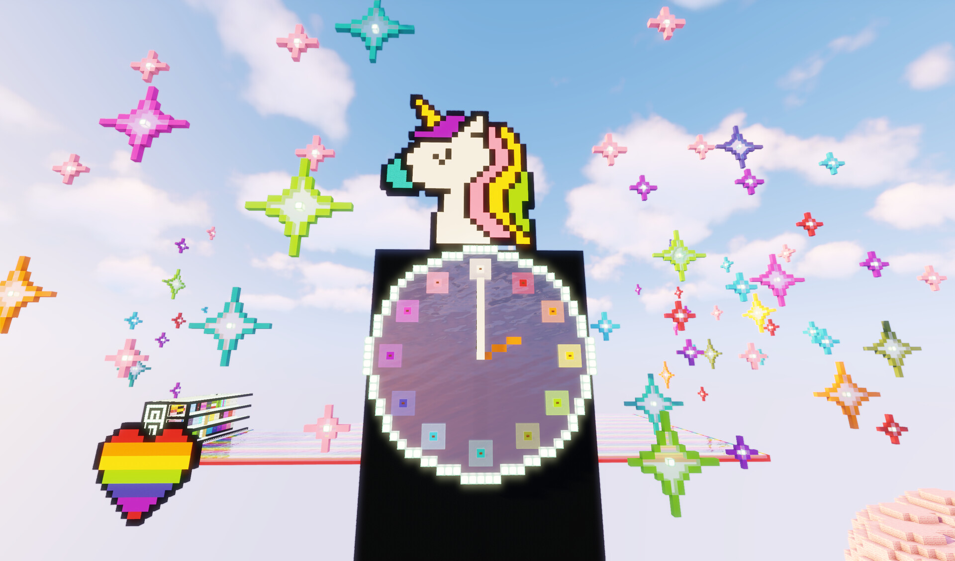 Rainbow World Hunt Minecraft Map