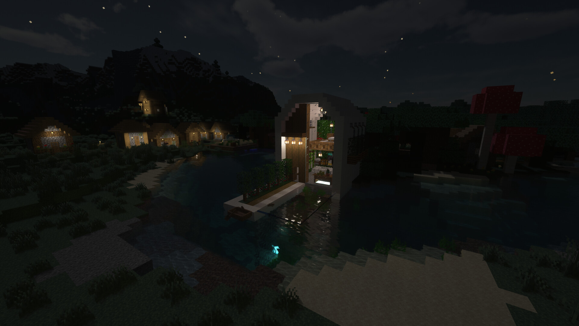 Modern Lakeside House Minecraft Map