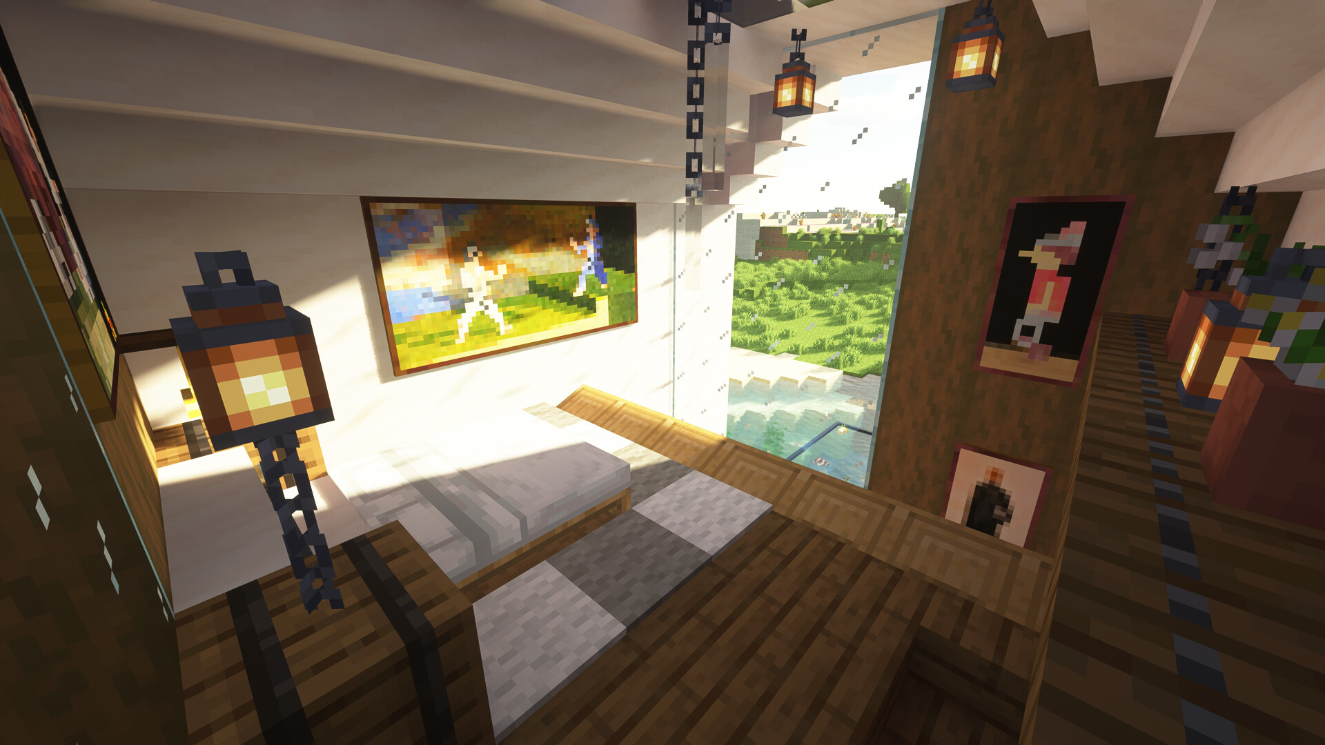 Modern Lakeside House Minecraft Map