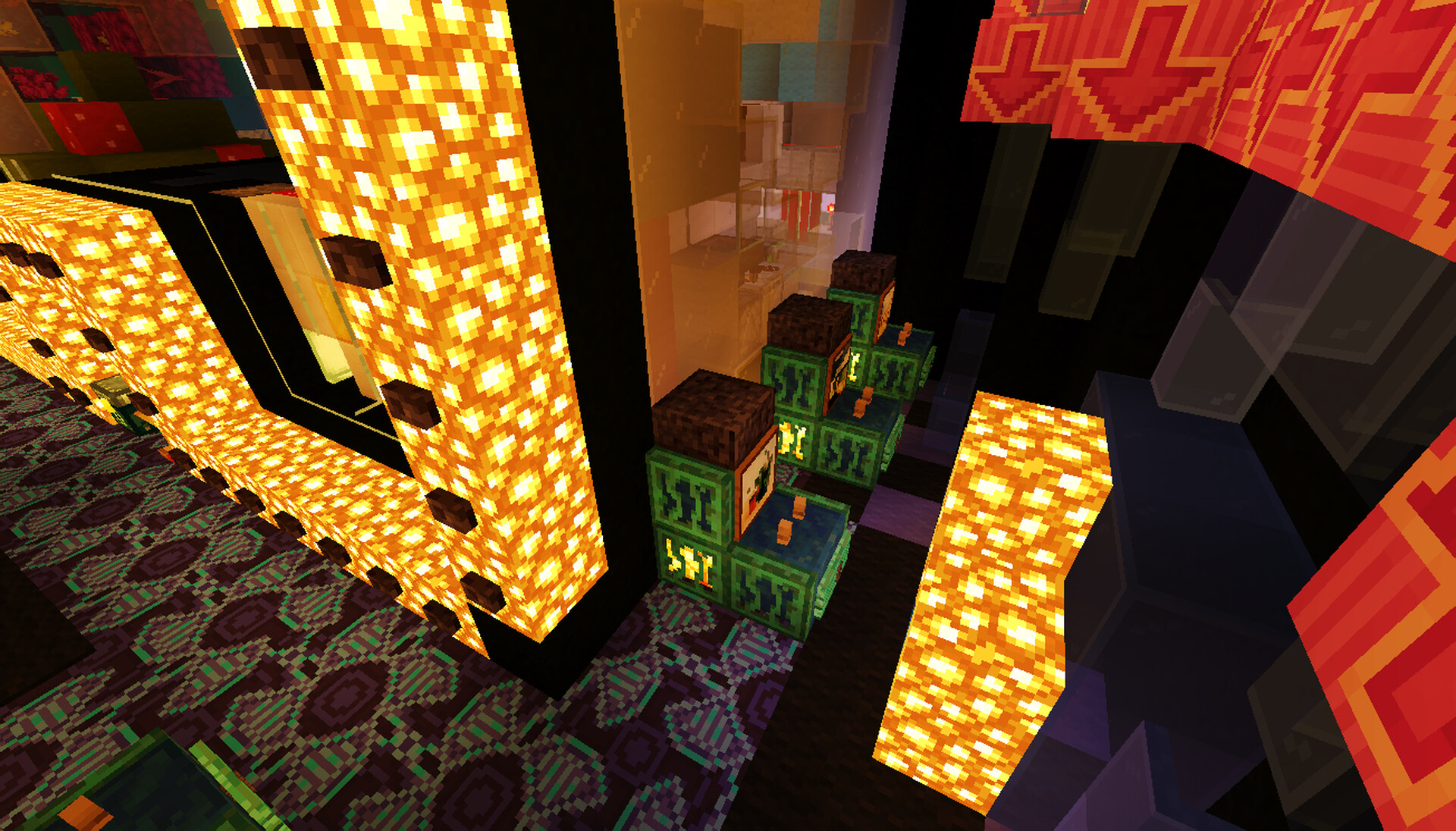 Casino Interiors Ideas - Darker Color Theme Palette Minecraft Map