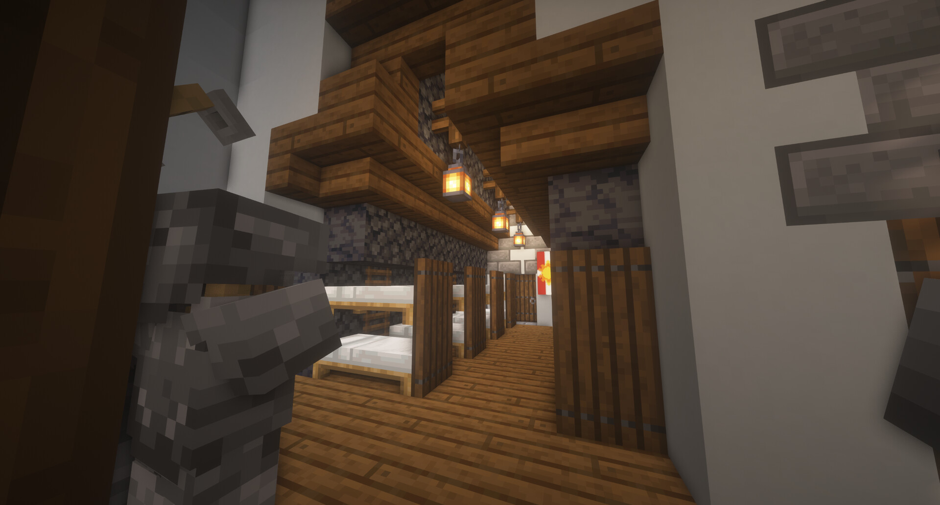 Survival Medieval Barracks Minecraft Map