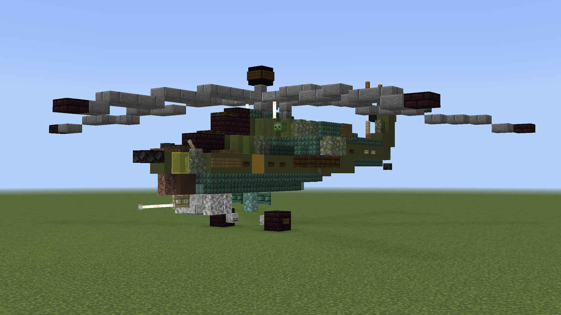 1.5:1 scale Mi-28 Havoc Minecraft Map