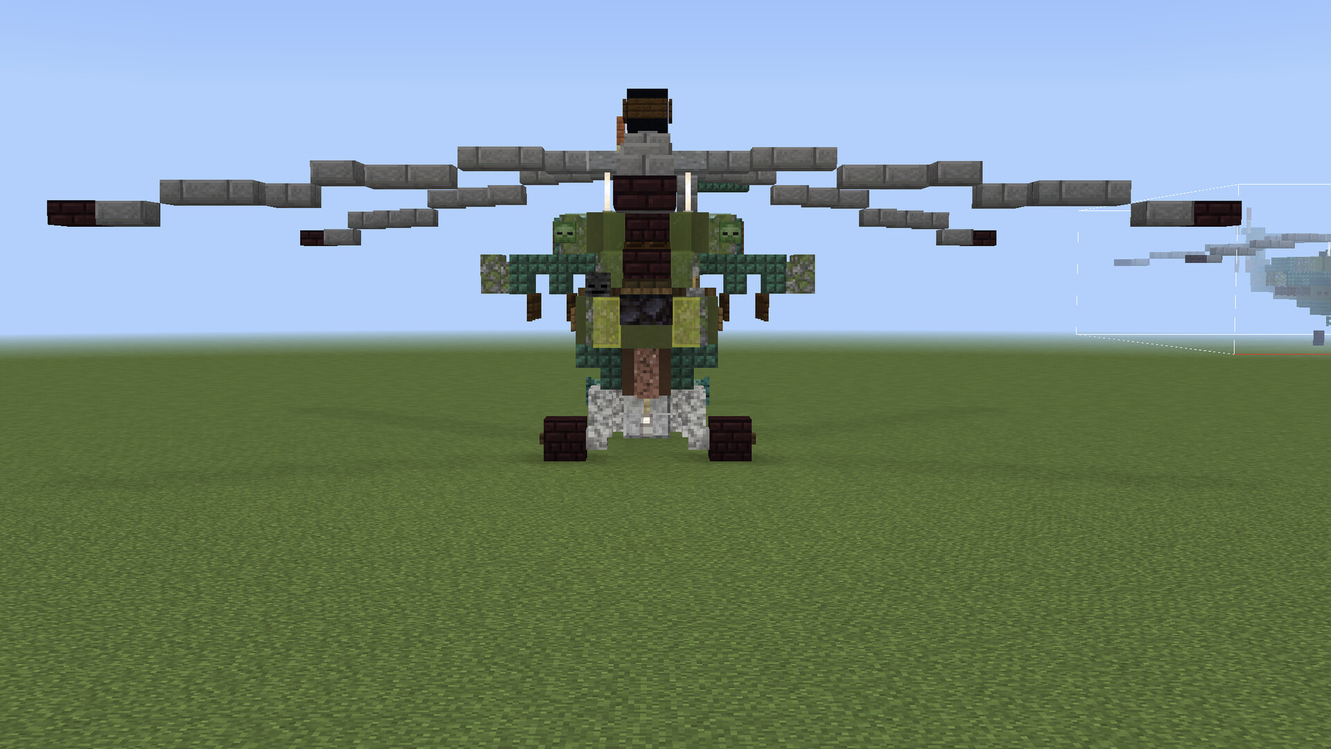 1.5:1 scale Mi-28 Havoc Minecraft Map