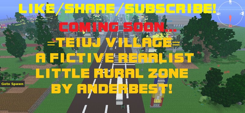 A REALISTIC RURAL ZONE LITTLE VILLAGE Teiuj by Anderbest Minecraft Map