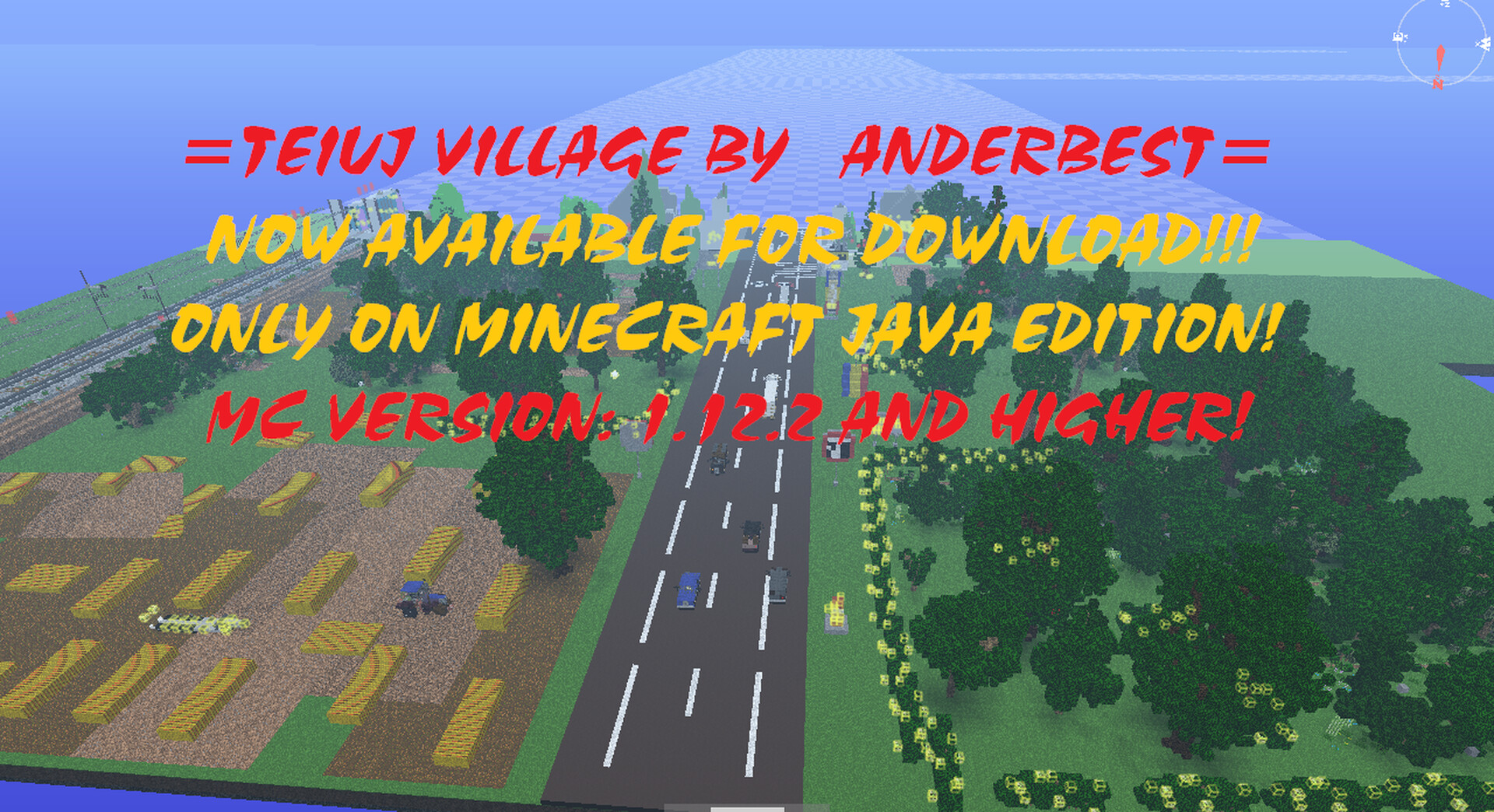 A REALISTIC RURAL ZONE LITTLE VILLAGE Teiuj by Anderbest Minecraft Map