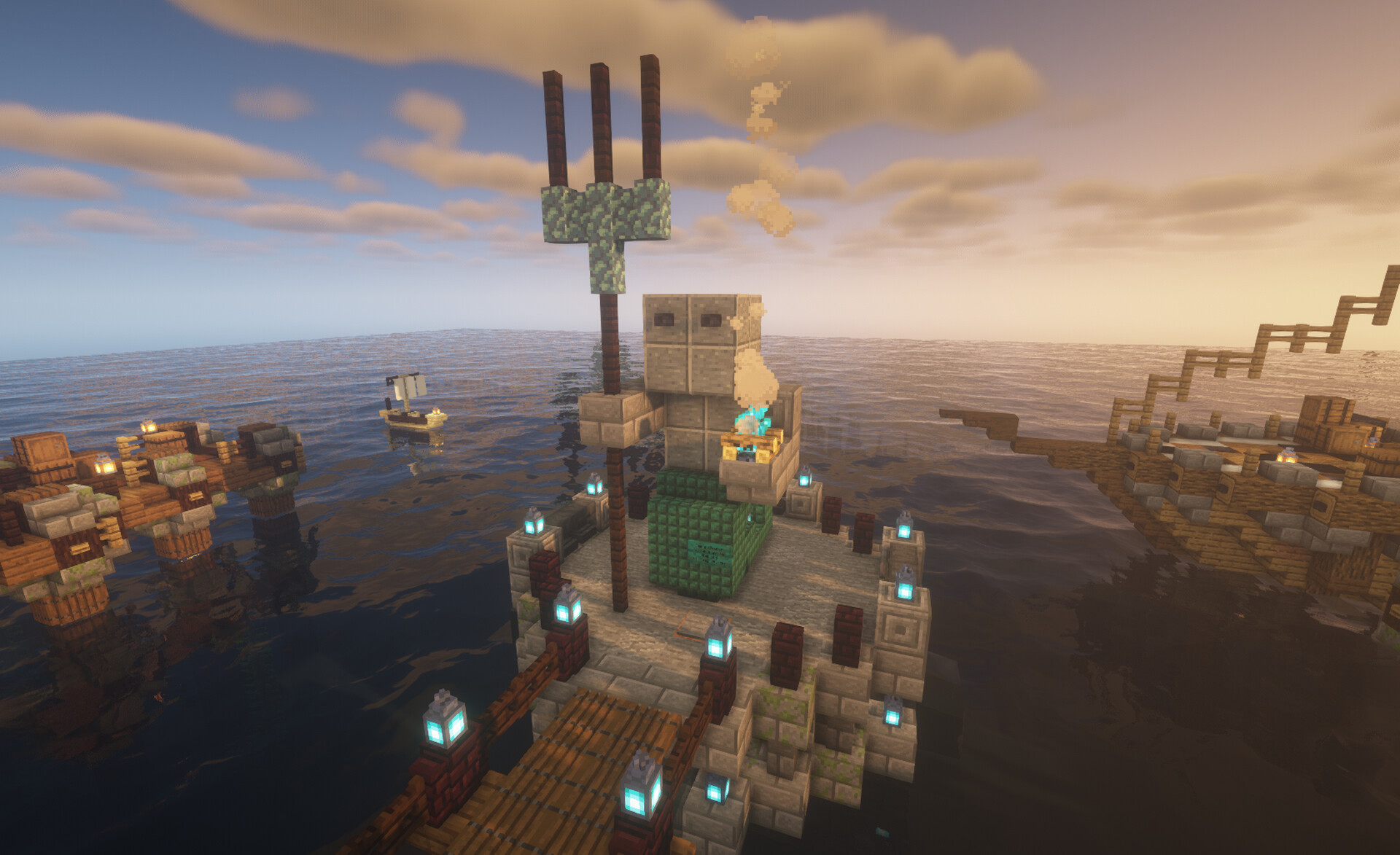 Fishing Village Island - Built on play.wildcraftmc.com Minecraft Map