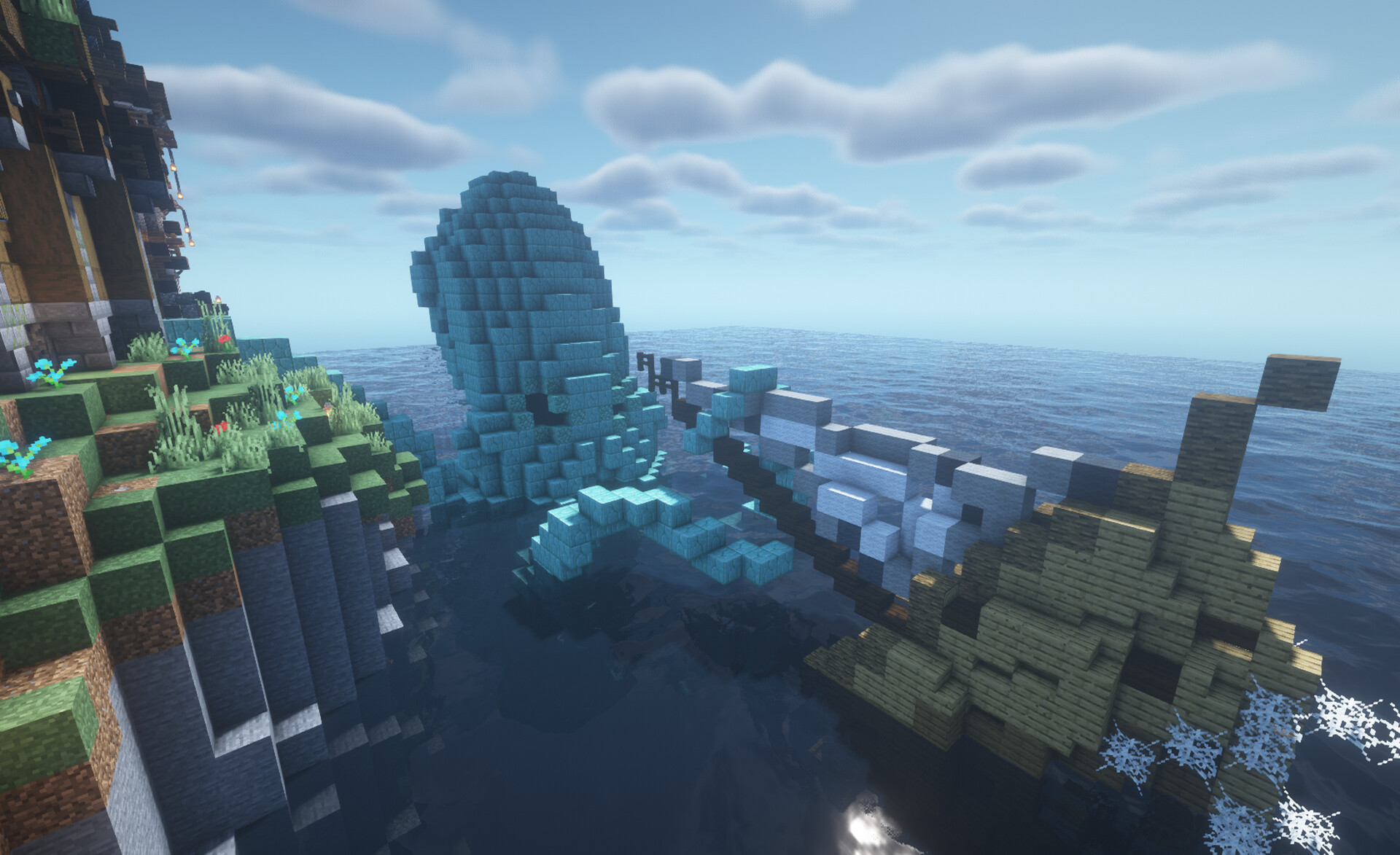 Fishing Village Island - Built on play.wildcraftmc.com Minecraft Map