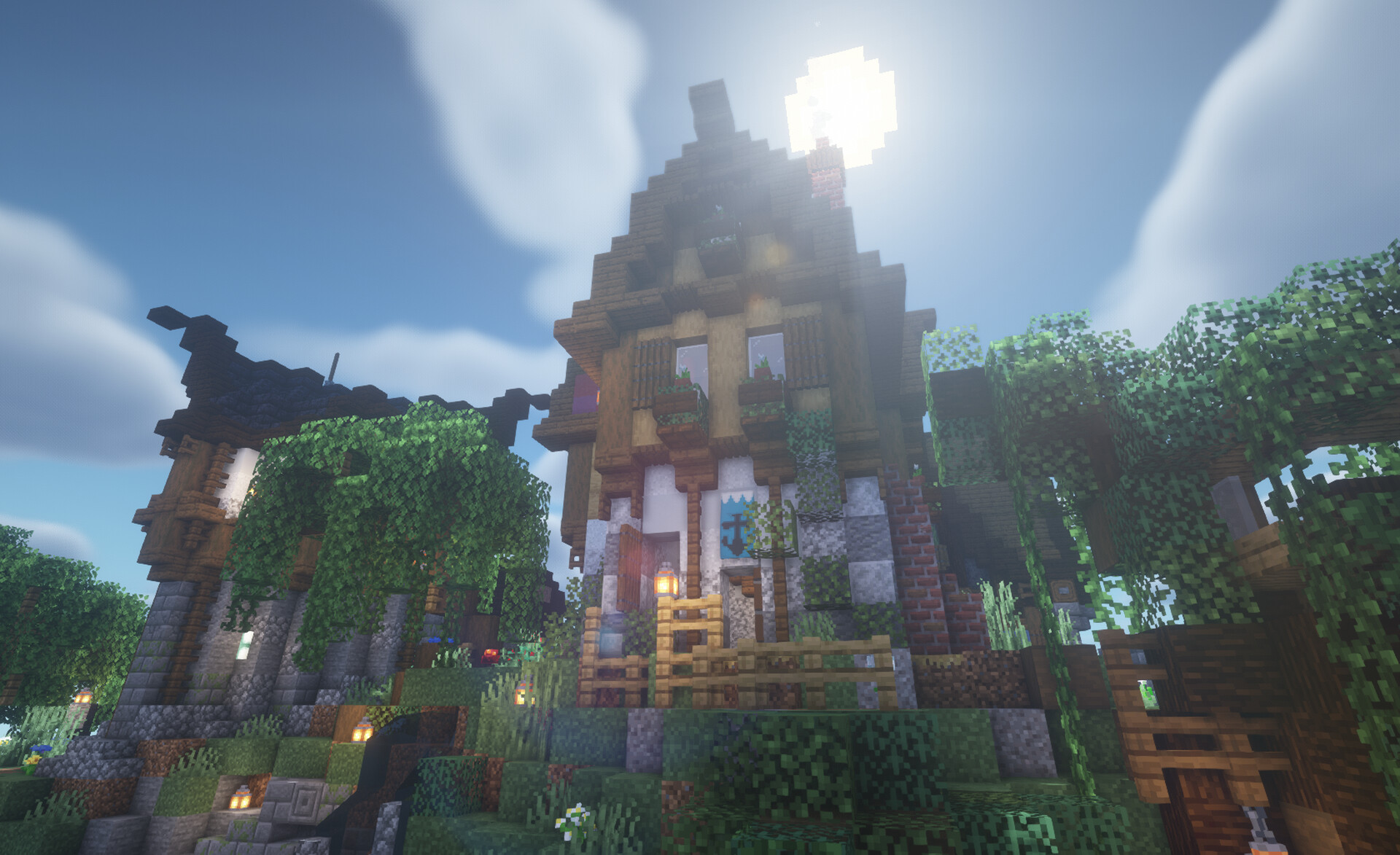 Fishing Village Island - Built on play.wildcraftmc.com Minecraft Map