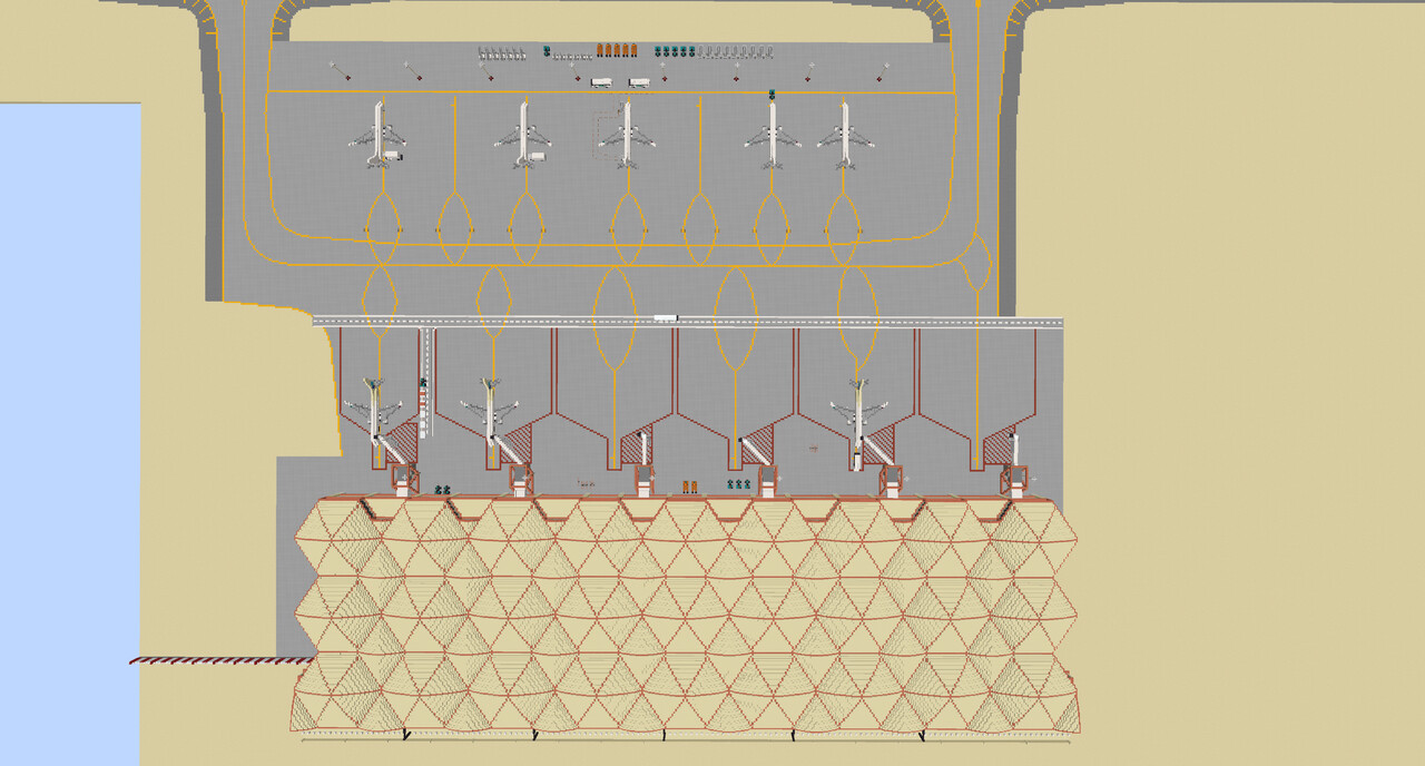 International Airport 1:1 (21w05b aka 1.17 snapshot) Minecraft Map