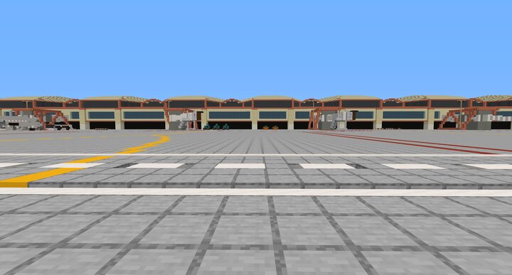 International Airport 1:1 (21w05b aka 1.17 snapshot) Minecraft Map