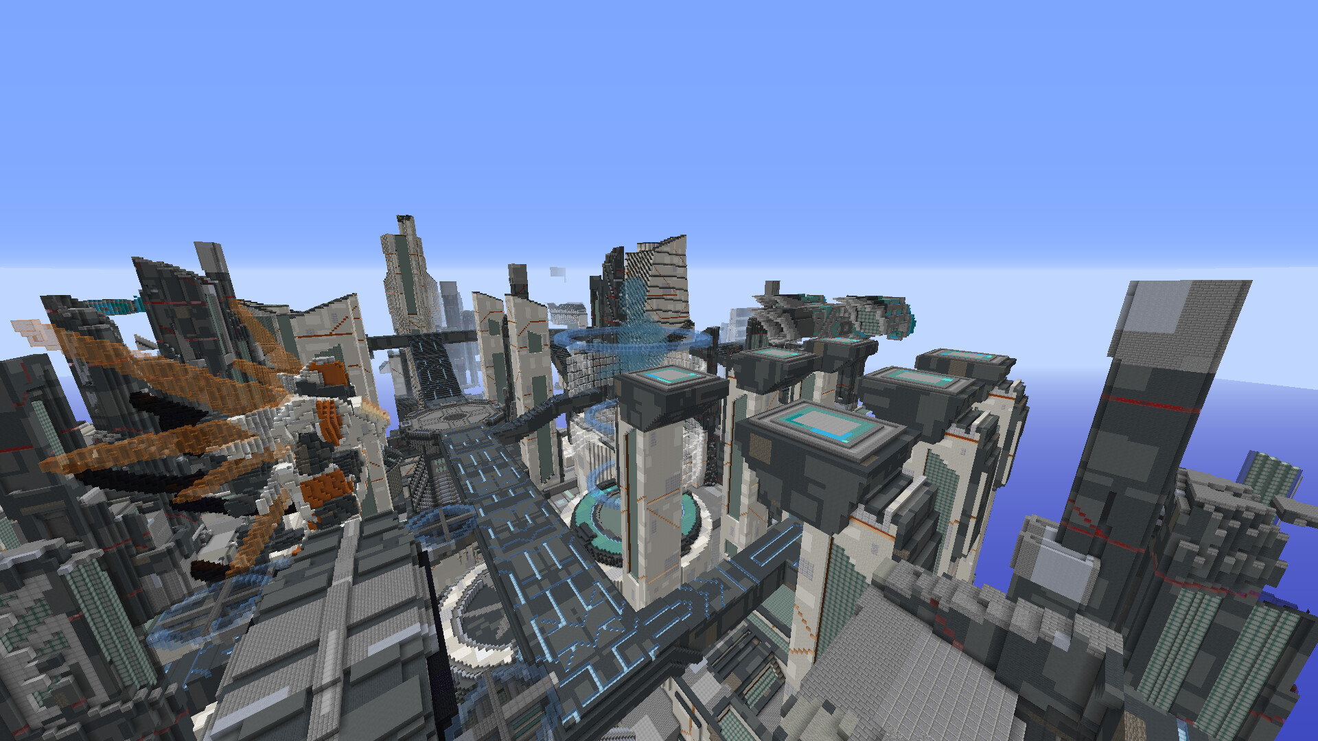 Futuristic City Spawn Minecraft Map