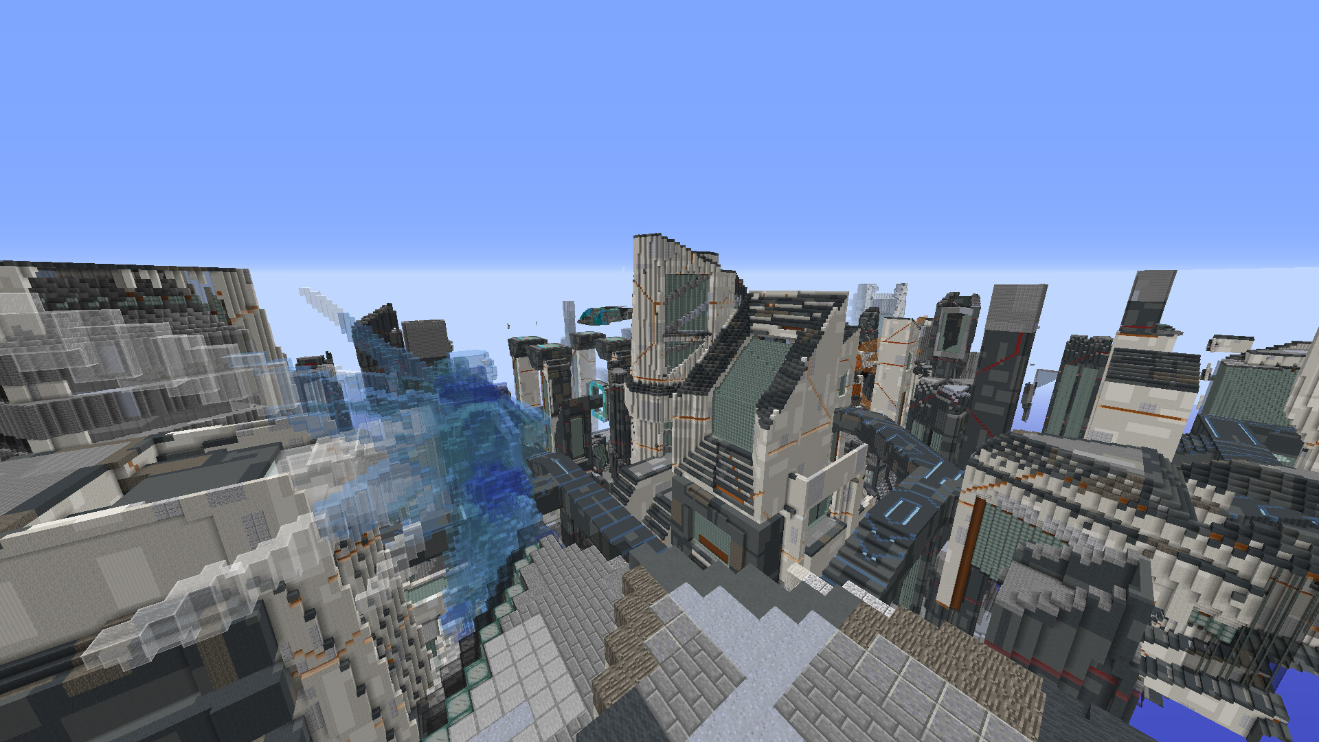 Futuristic City Spawn Minecraft Map