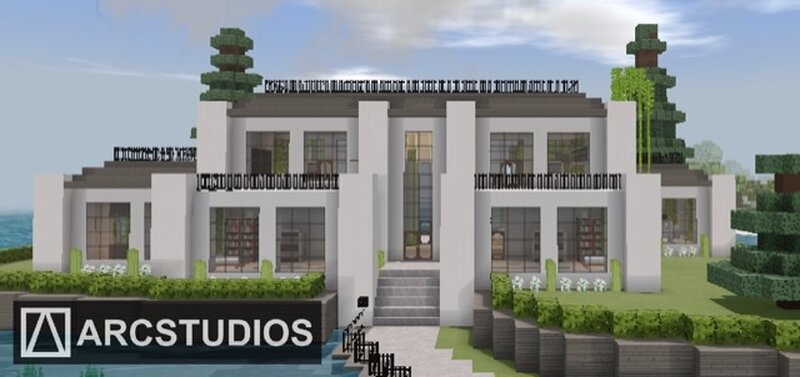 Modern Mansion 5 - Quartz House Minecraft Map