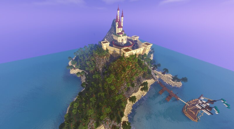 Island Castle | Mega Base Minecraft Map