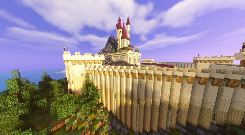 Island Castle | Mega Base Minecraft Map