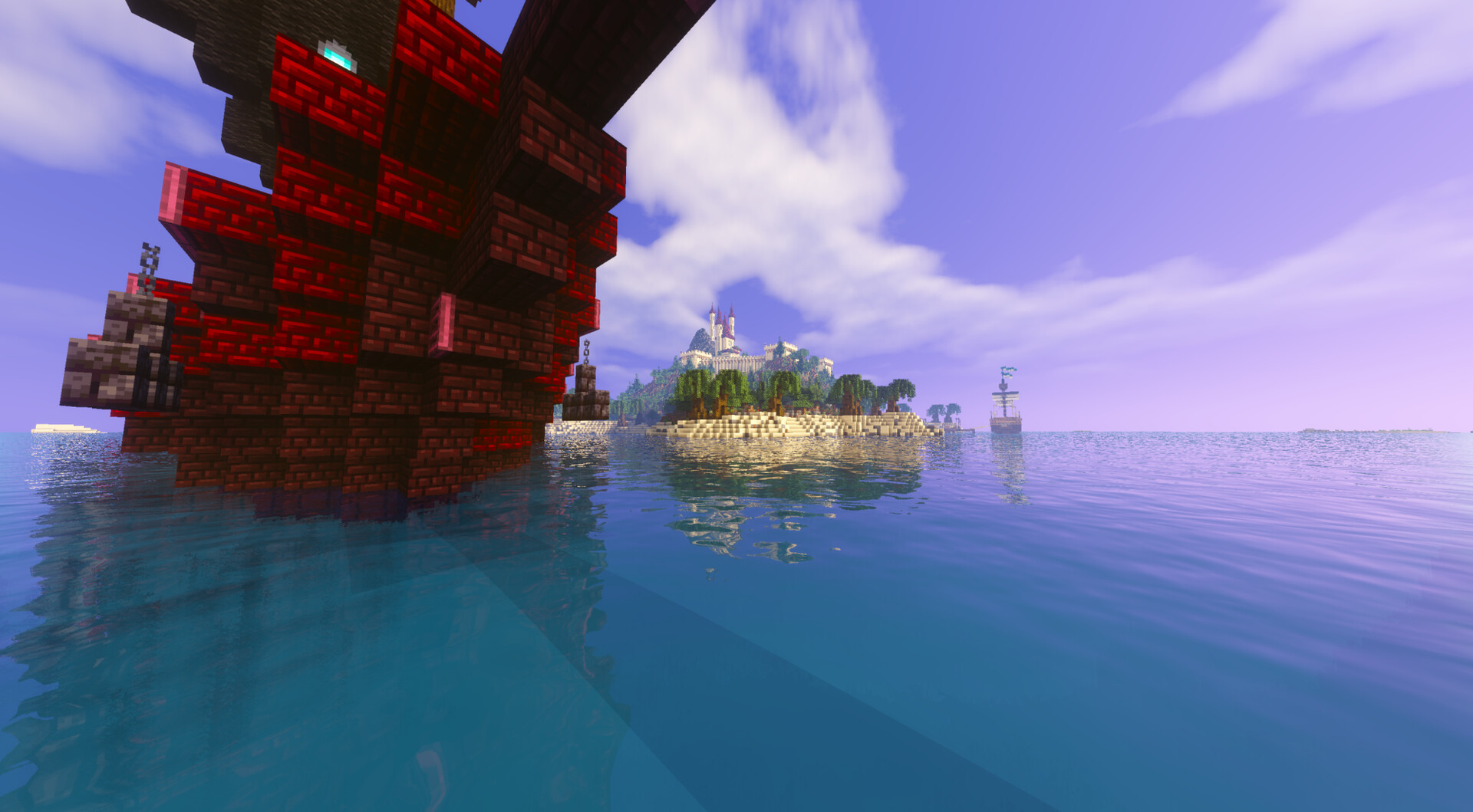Island Castle | Mega Base Minecraft Map