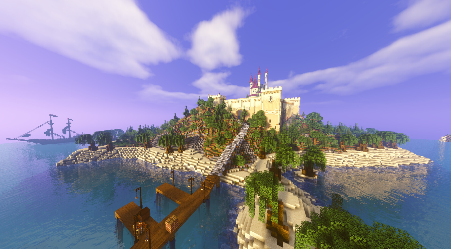 Island Castle | Mega Base Minecraft Map