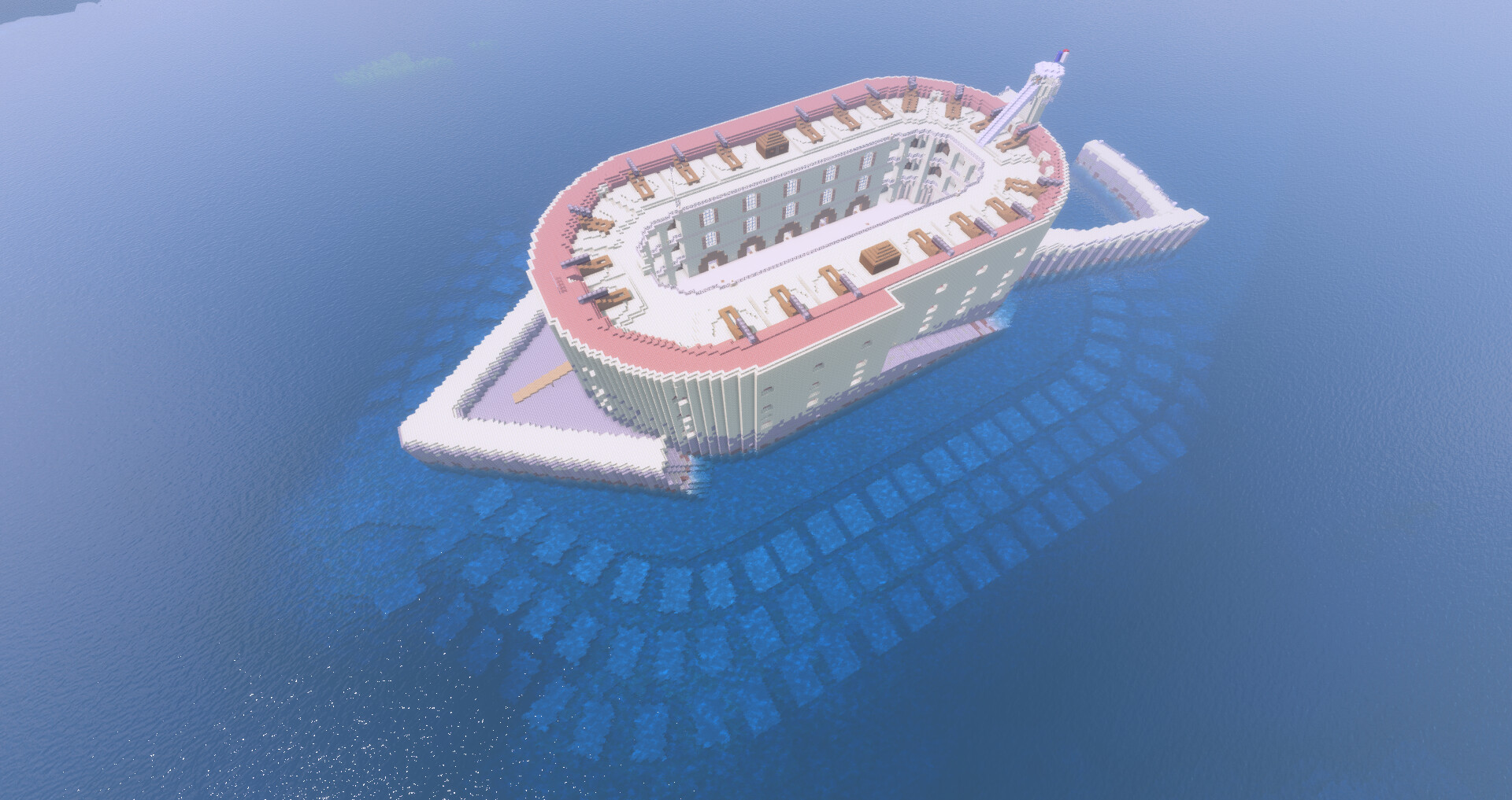 Historically accurate Fort Boyard Minecraft Map