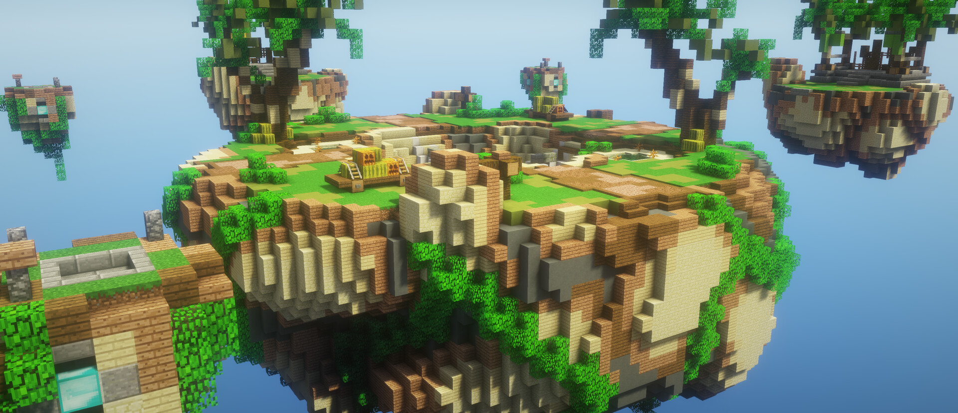 Tropical Floating Islands BedWars Map 4 / 6 / 8 Teams Minecraft Map