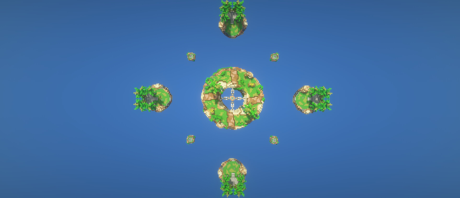 Tropical Floating Islands BedWars Map 4 / 6 / 8 Teams Minecraft Map