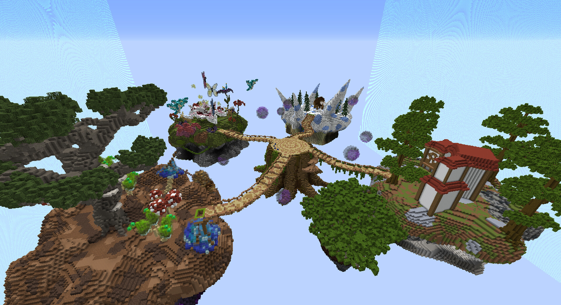HIGH-QUALITY | CUSTOM 4 ISLAND LOBBY Minecraft Map