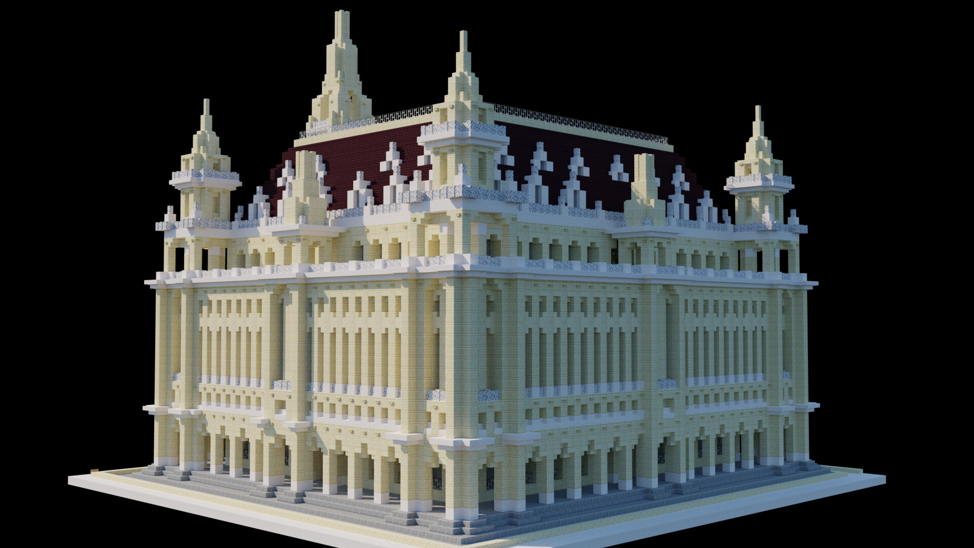 Neo-gothic Town Hall Minecraft Map