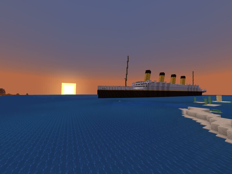 1:1 scale R.M.S Titanic in Minecraft (BEDROCK) Minecraft Map