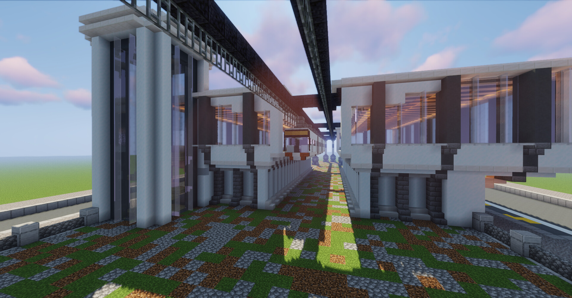 Modern Monorail Station Minecraft Map