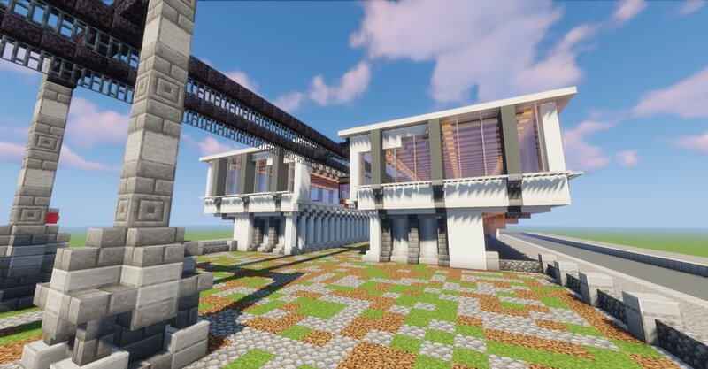 Modern Monorail Station Minecraft Map