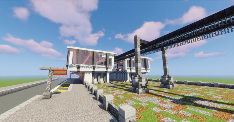 Modern Monorail Station Minecraft Map