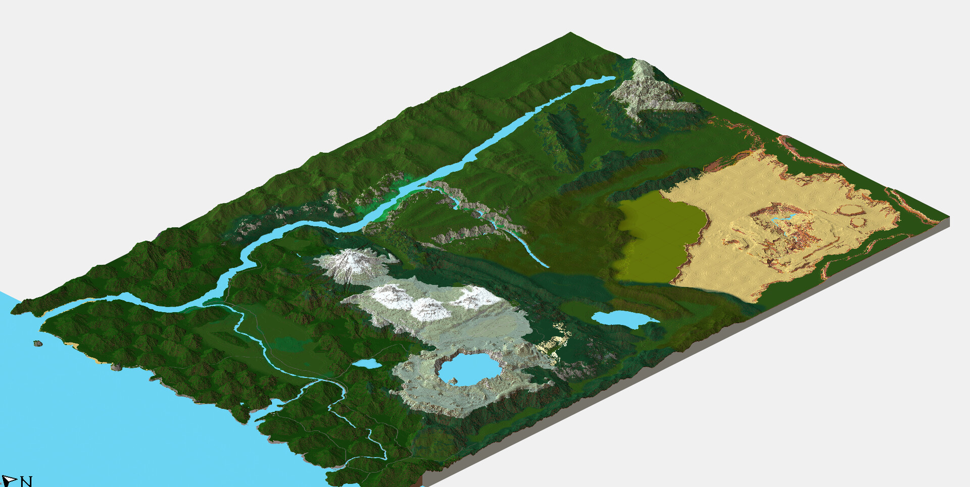 1.17 The State of Oregon (Java+Bedrock) Minecraft Map