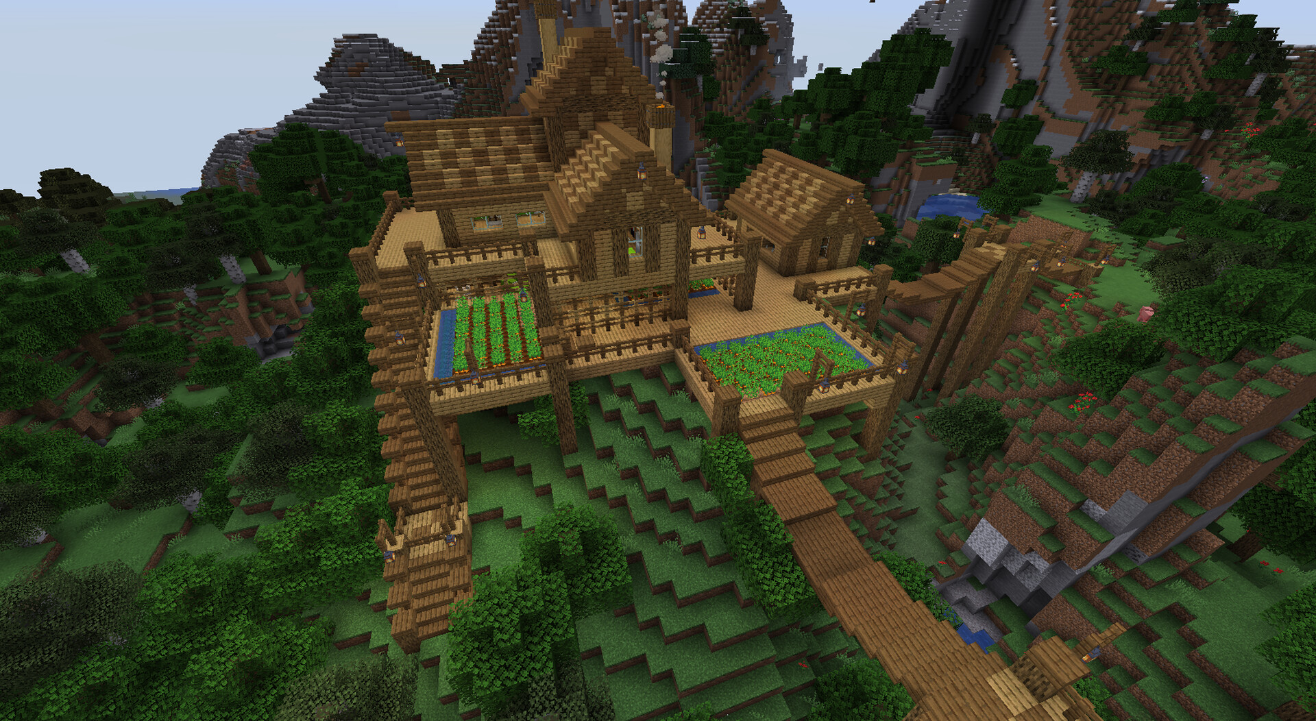 on top of a mountain Minecraft Map