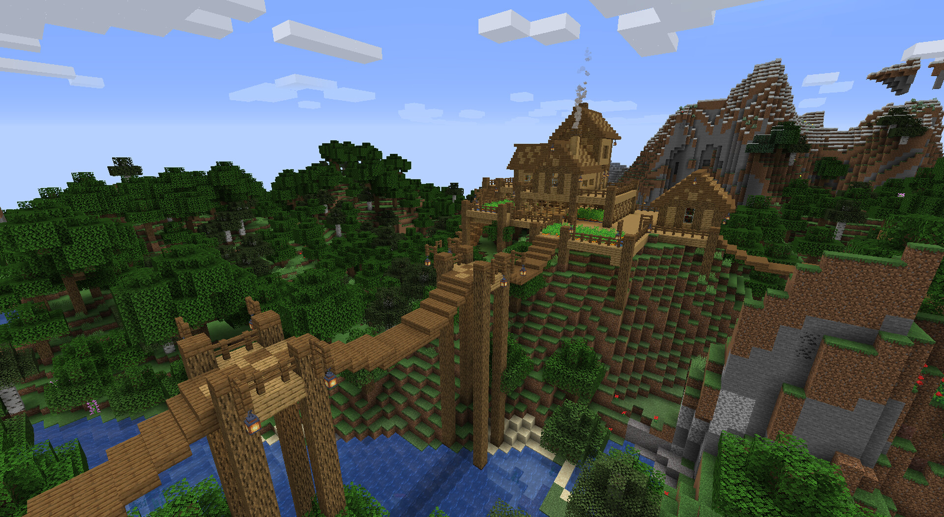 on top of a mountain Minecraft Map