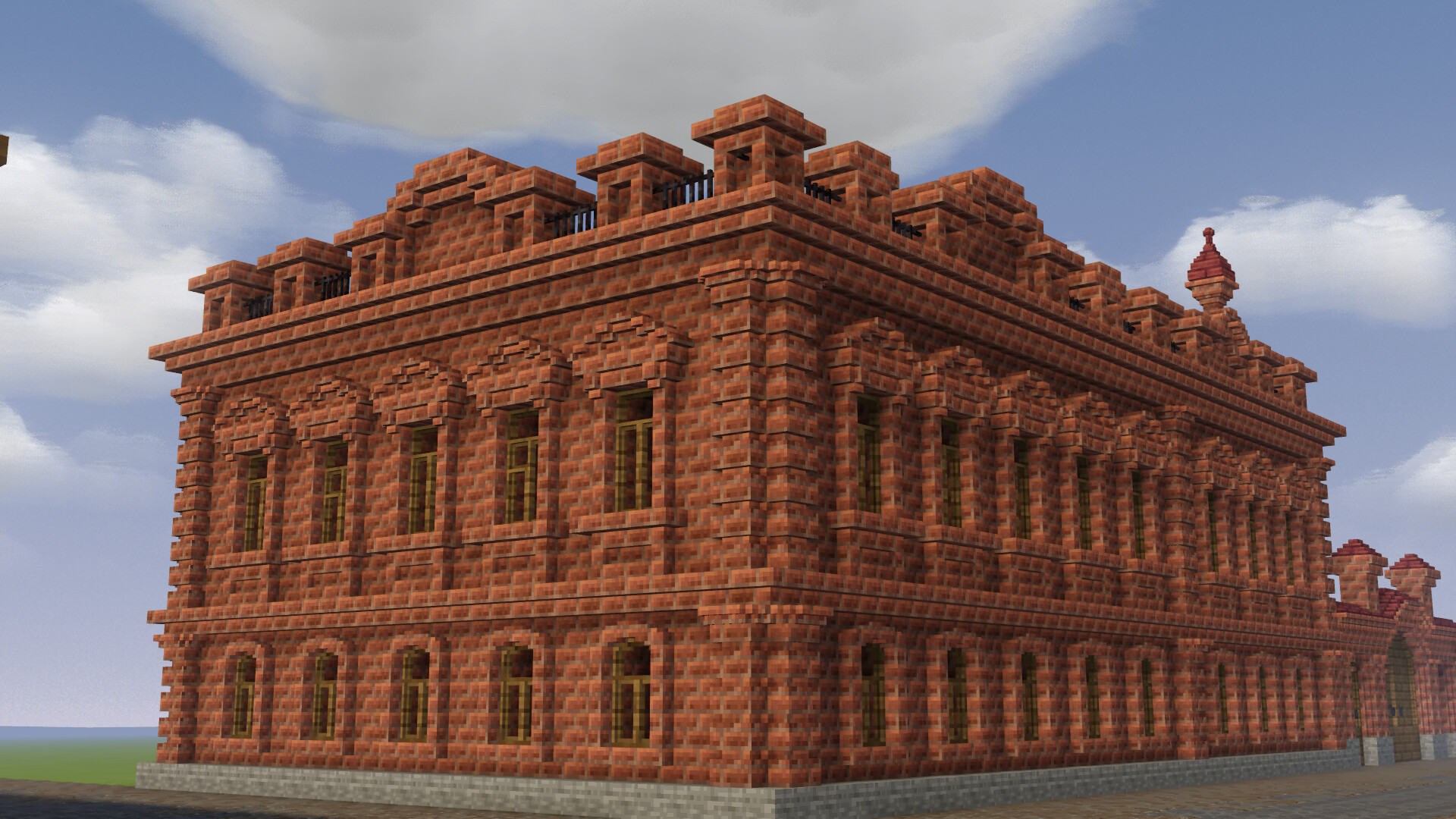 Русский кирпичный купеческий дом (Russian brick merchant house ...