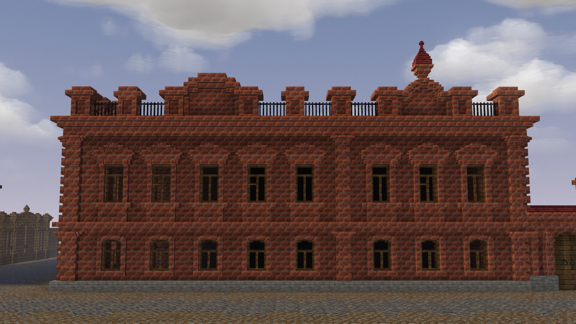 Русский кирпичный купеческий дом (Russian brick merchant house ...