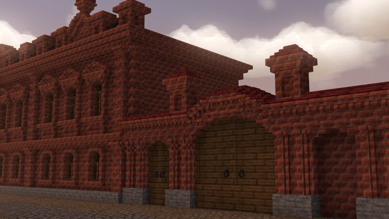 Русский кирпичный купеческий дом (Russian brick merchant house ...