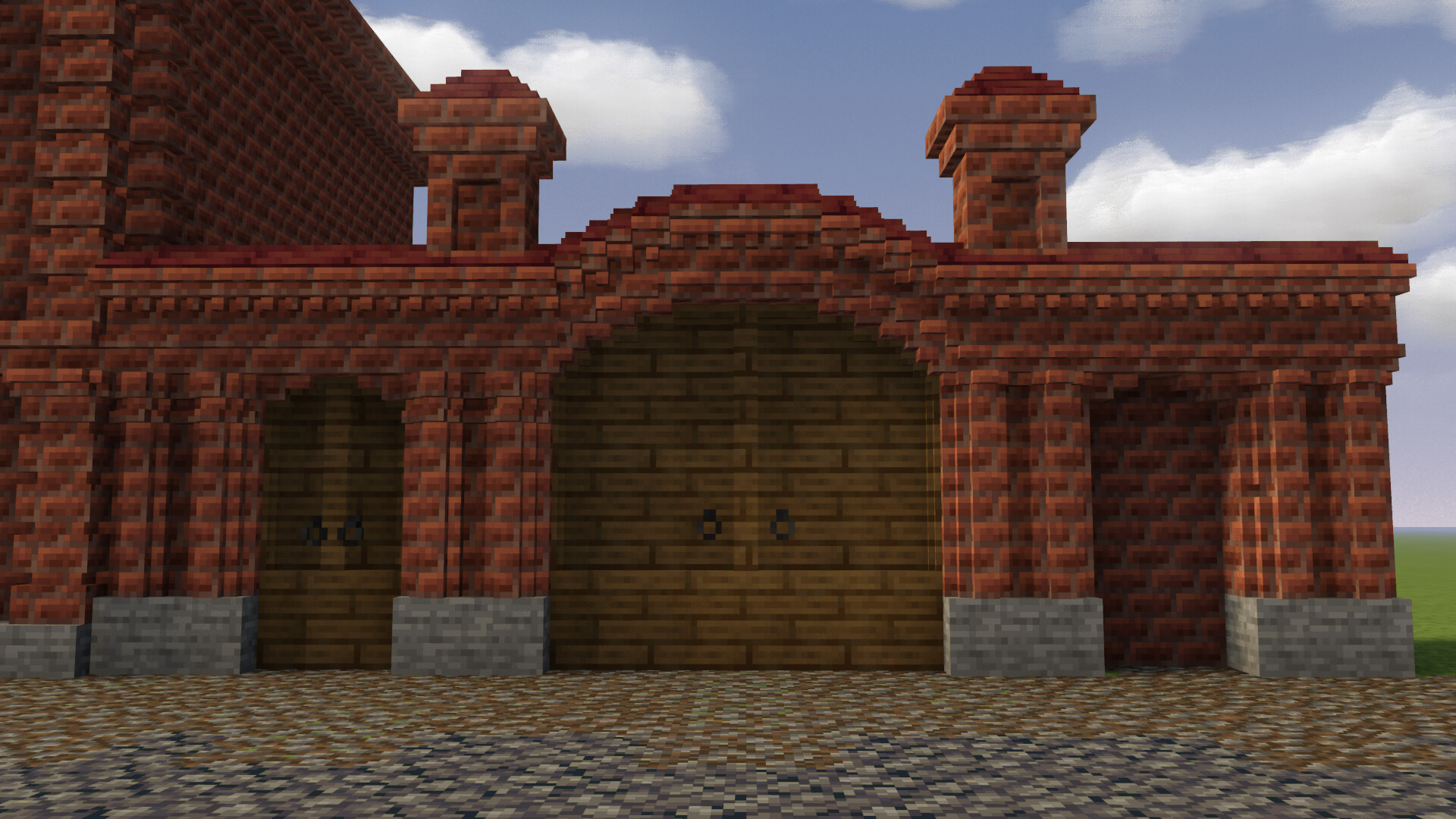 Русский кирпичный купеческий дом (Russian brick merchant house ...