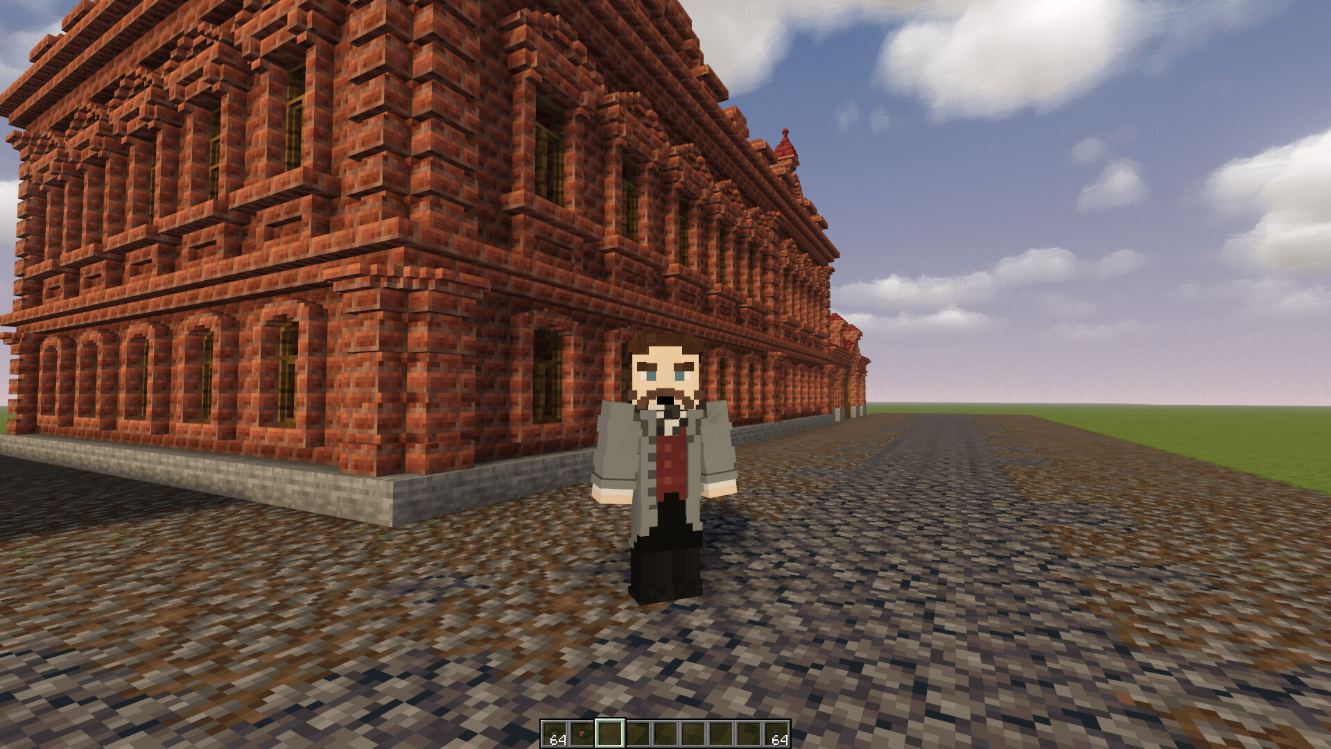 Русский кирпичный купеческий дом (Russian brick merchant house ...