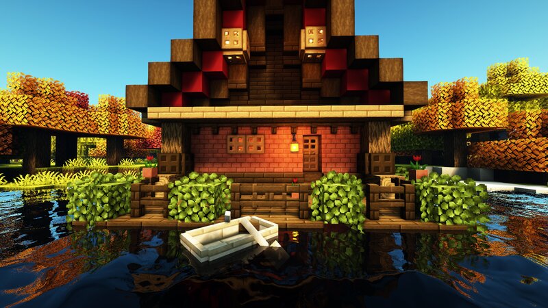 How to build a River House / Lake House Minecraft Map
