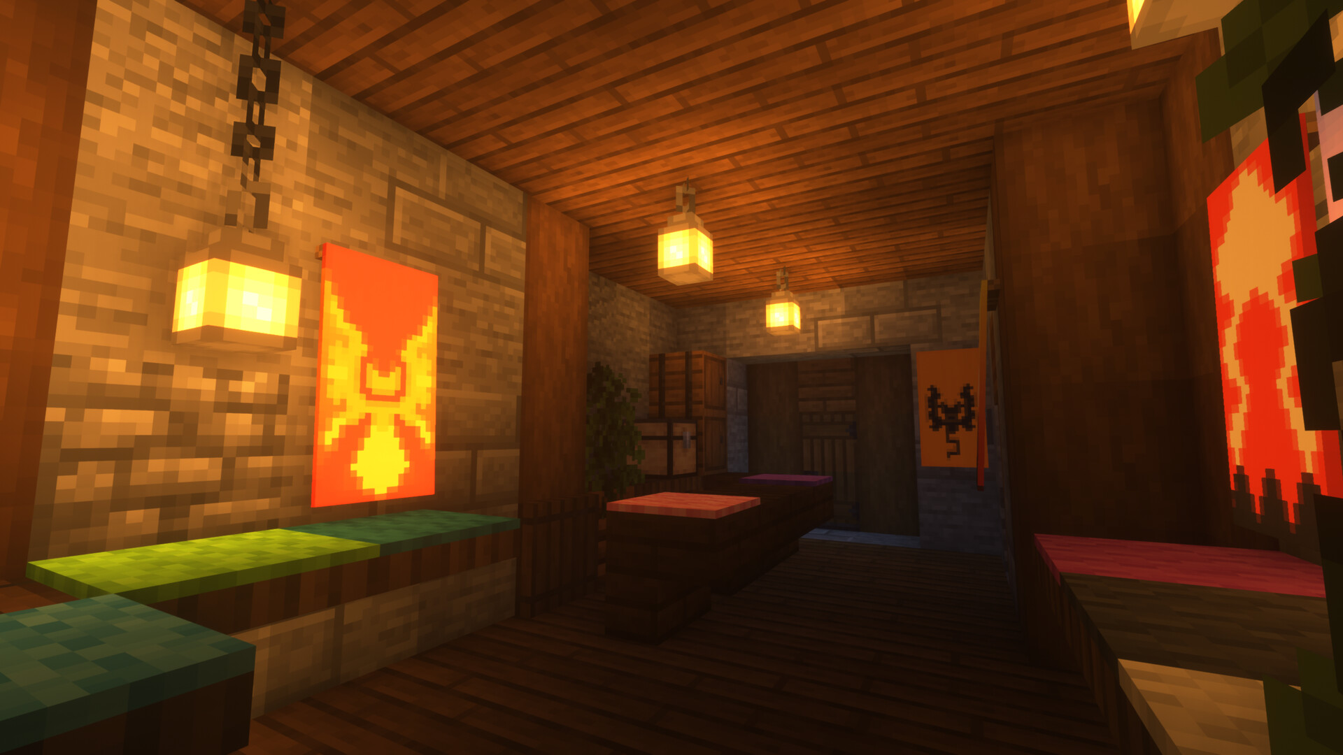 LMC Medieval - Waterside Wool & Banner shop Minecraft Map