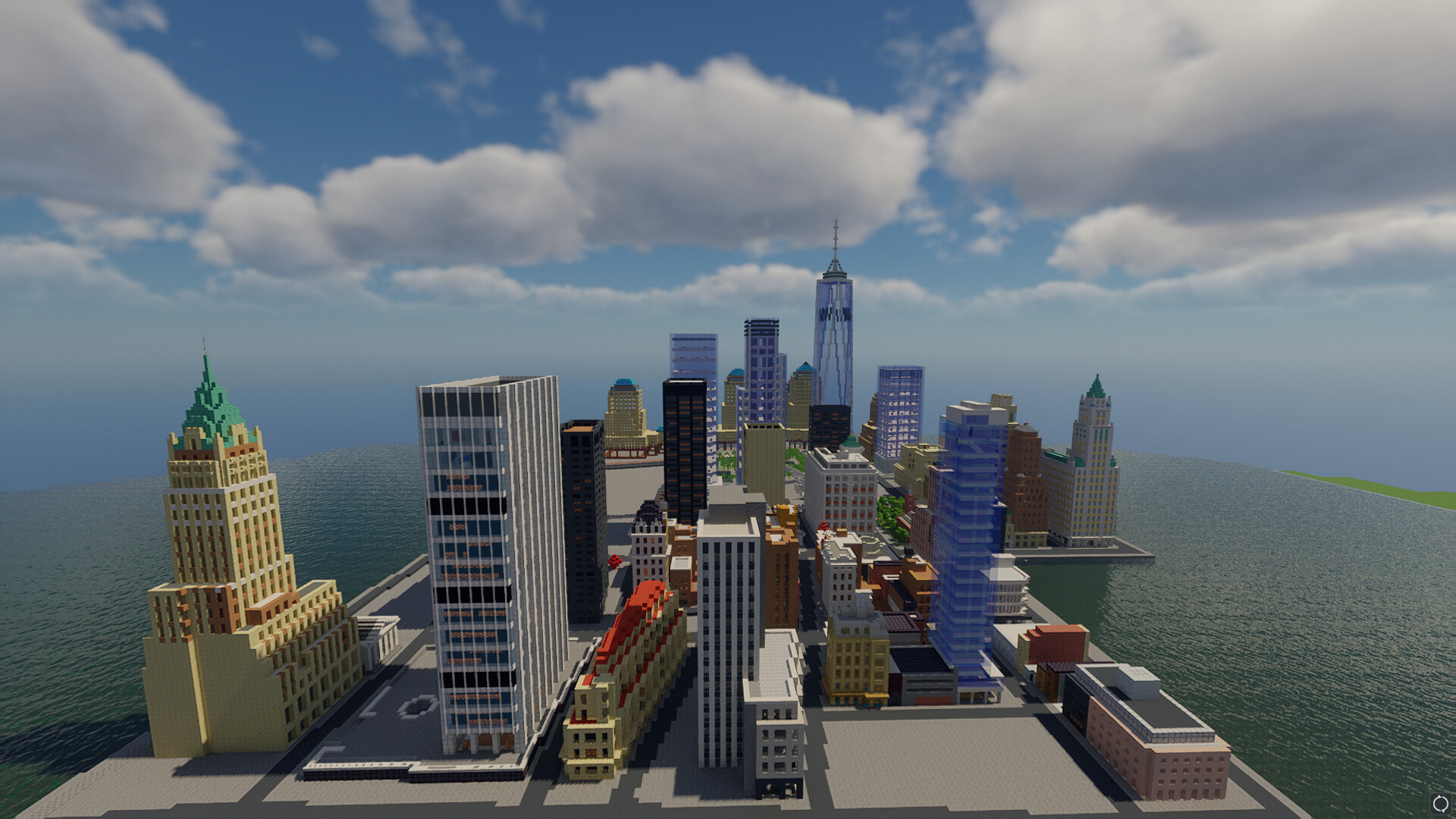 Lower Manhattan 1:4 Scale (Updated) Minecraft Map