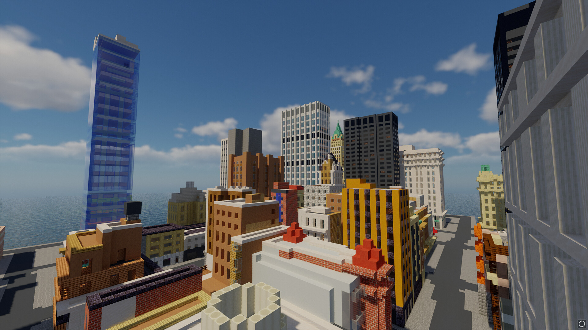 Lower Manhattan 1:4 Scale (Updated) Minecraft Map