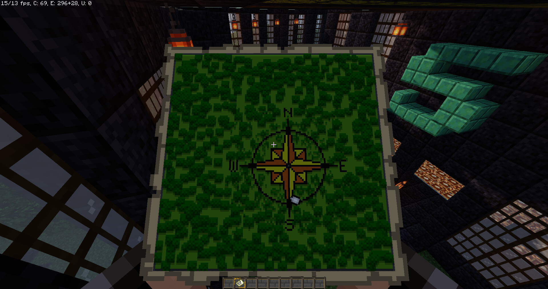 Compass Rose Lobby Small Version. Minecraft Map