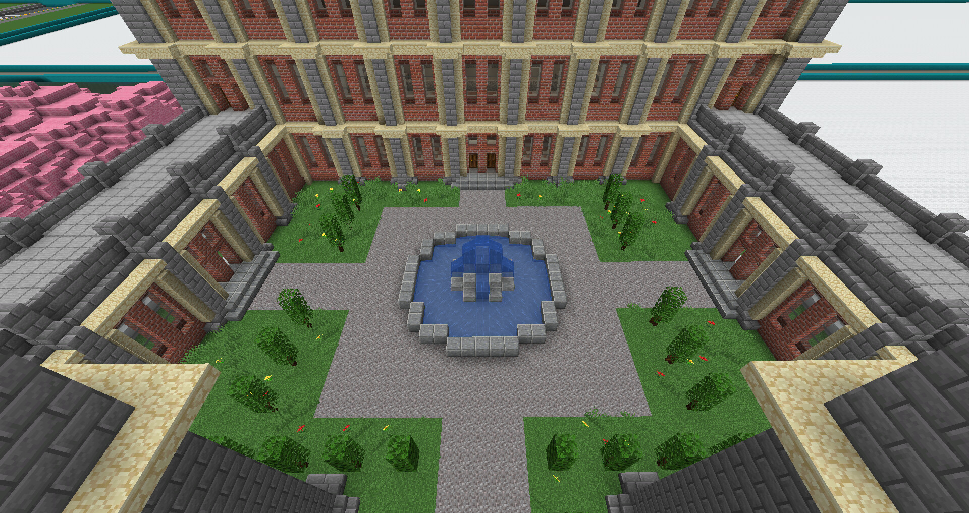 Small French chateau inspired by the Palace of Versailles Minecraft Map