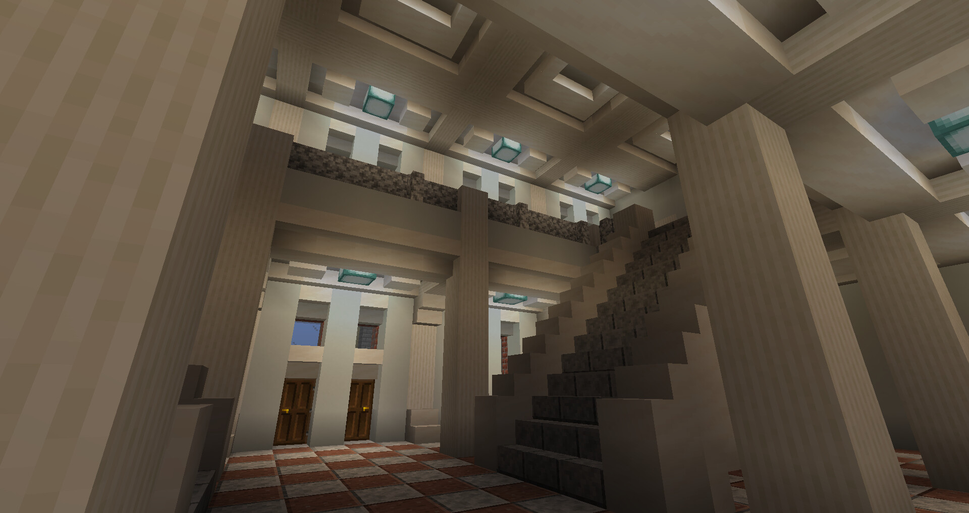 Small French chateau inspired by the Palace of Versailles Minecraft Map