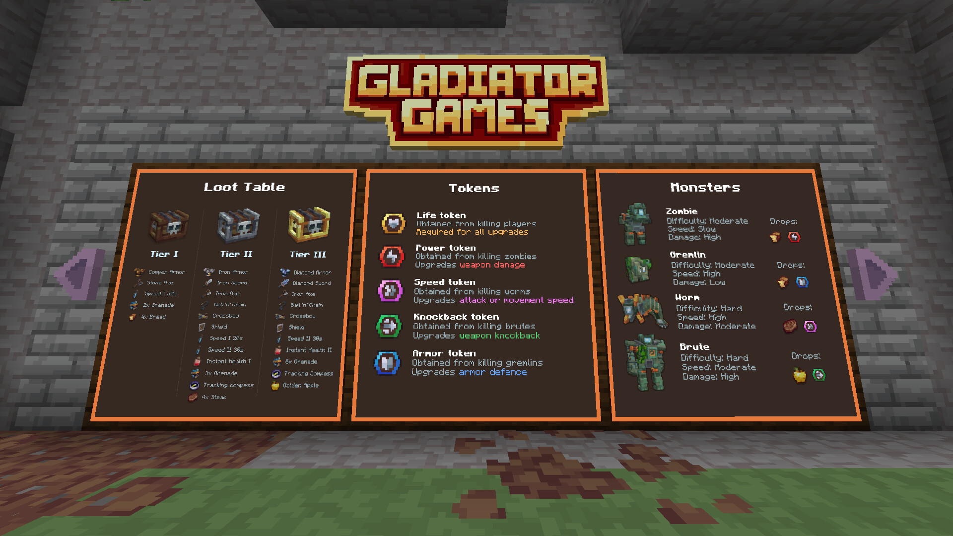 Gladiator Games Minecraft Map
