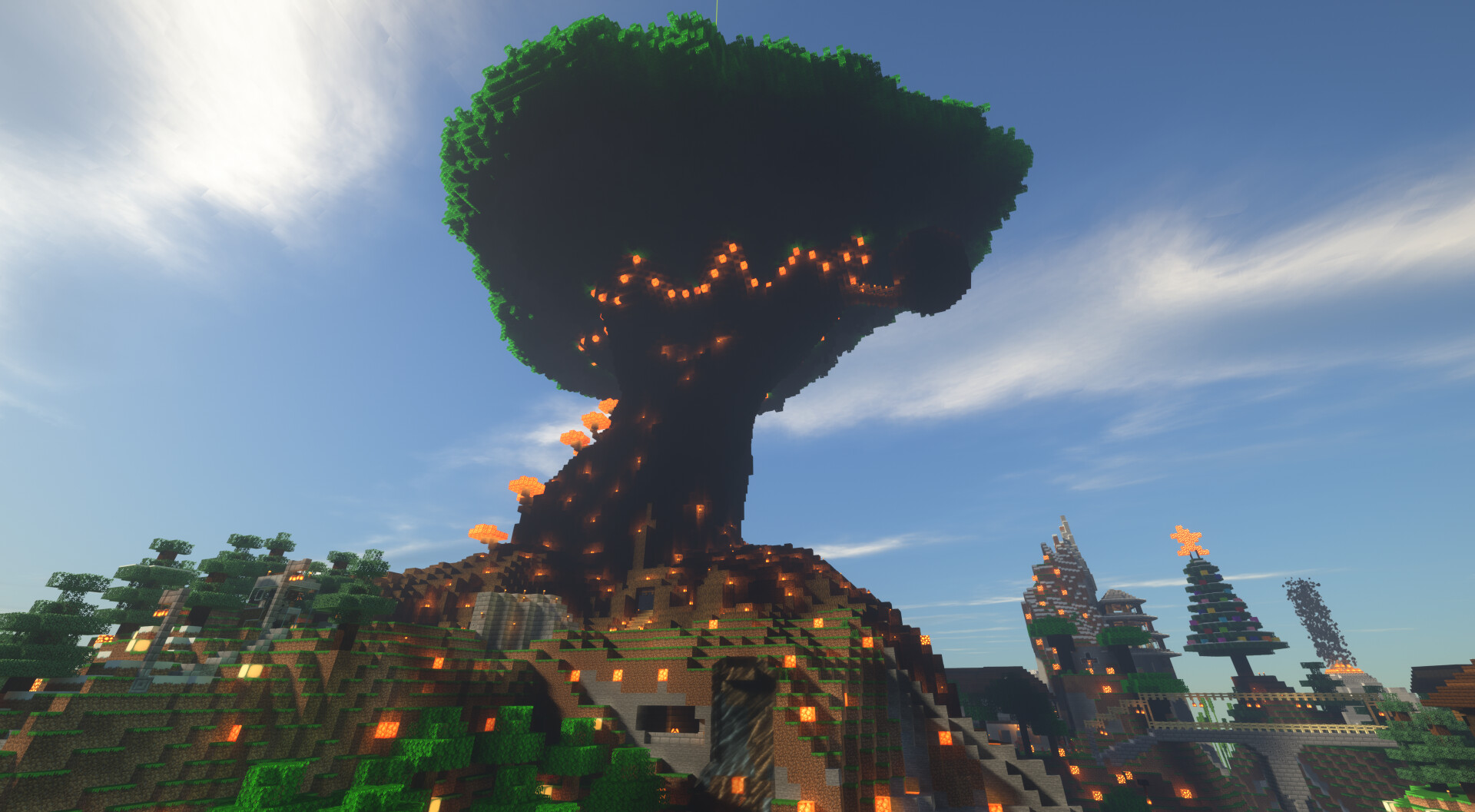 Timber Village Base Minecraft Map