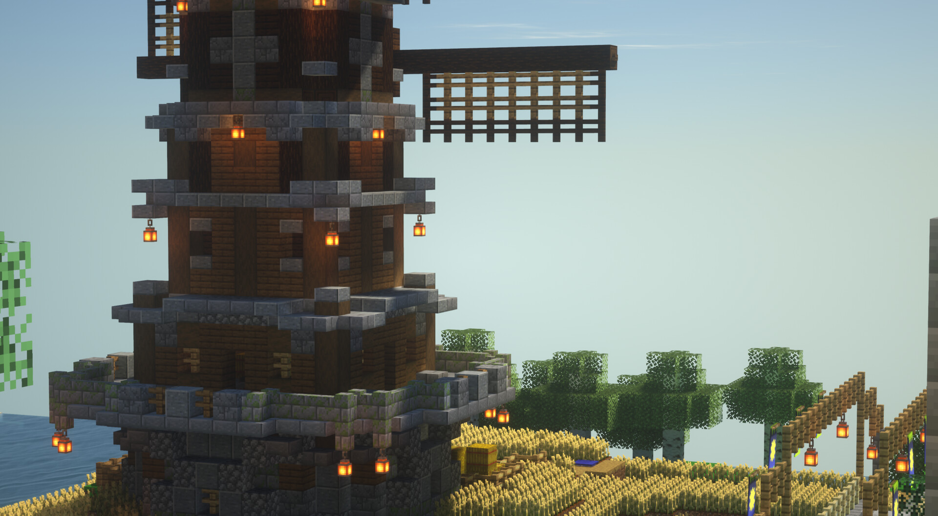 Timber Village Base Minecraft Map